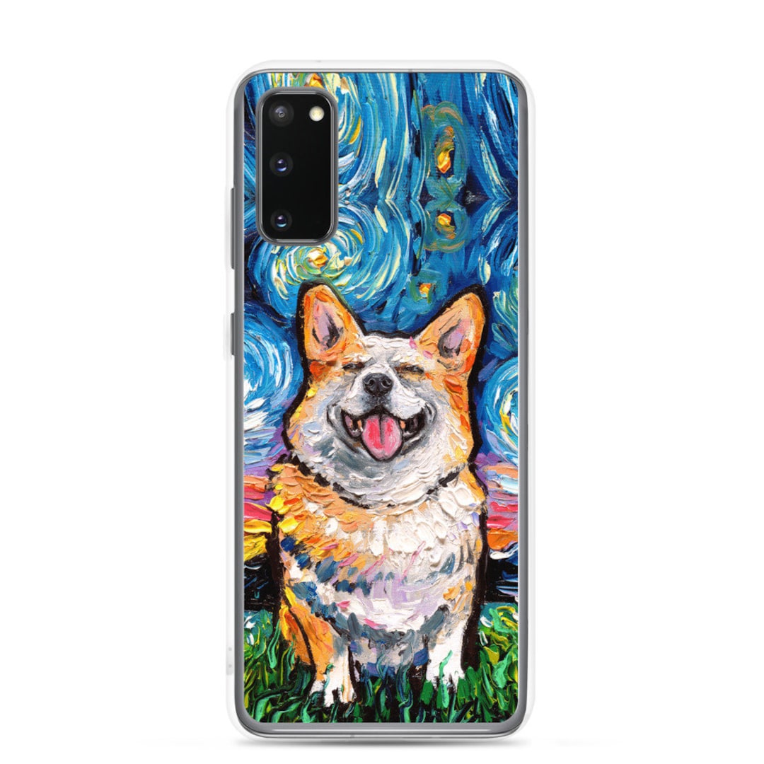 Corgi Starry Night Samsung Case Dog Lover Android Phone Protector ...