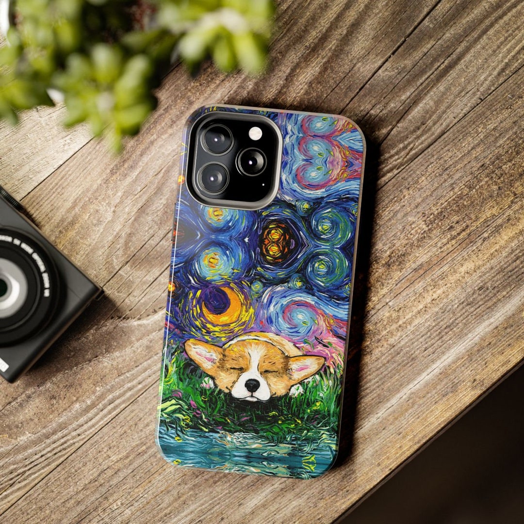 Cute Corgi Phone Case Starry Night iPhone Case Dog Lover Gift Samsung ...