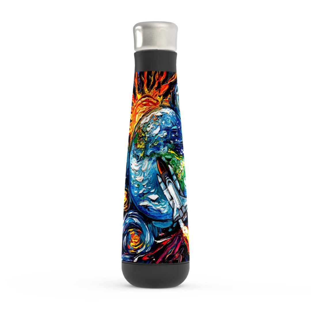 Peristyle Water Bottle Space Shuttle Launch Starry Night Outerspace ...