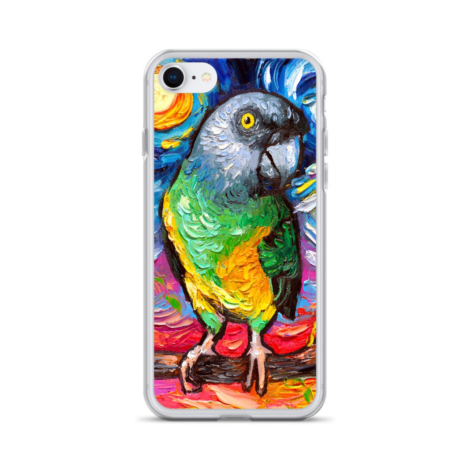 Senegal Parrot Bird Starry Night Iphone Case Colorful Tropical | Etsy
