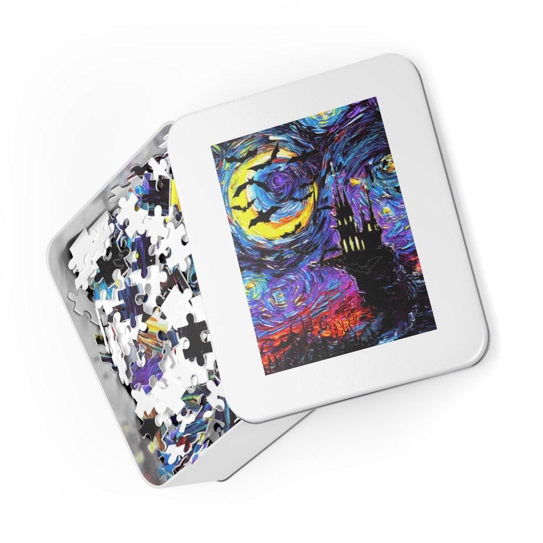 Puzzle pour adultes Halloween Casse-tête maison hantée effrayante Jeu ...