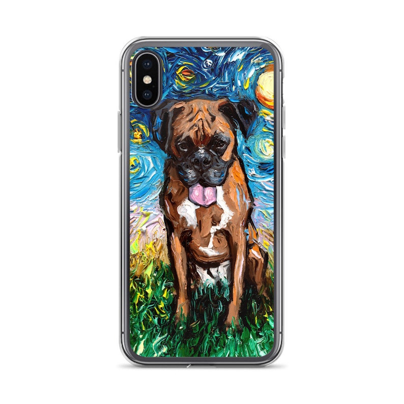 Boxer Dog Boxsue Iphone Case Dog Lover Phone Protector Starry - Etsy
