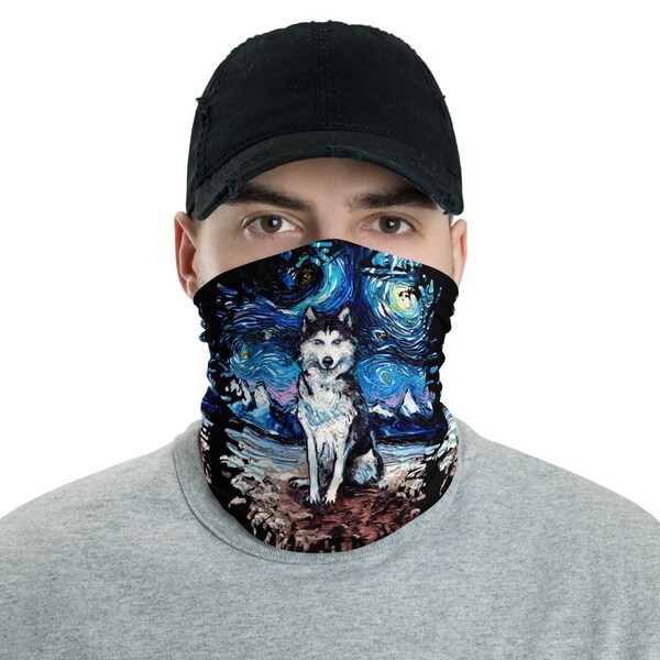 Siberian Husky Face Mask - Etsy