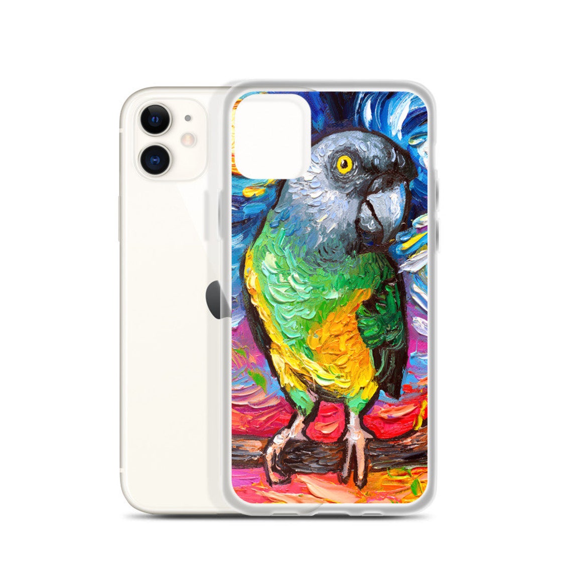 Senegal Parrot Bird Starry Night iPhone Case Colorful Tropical | Etsy