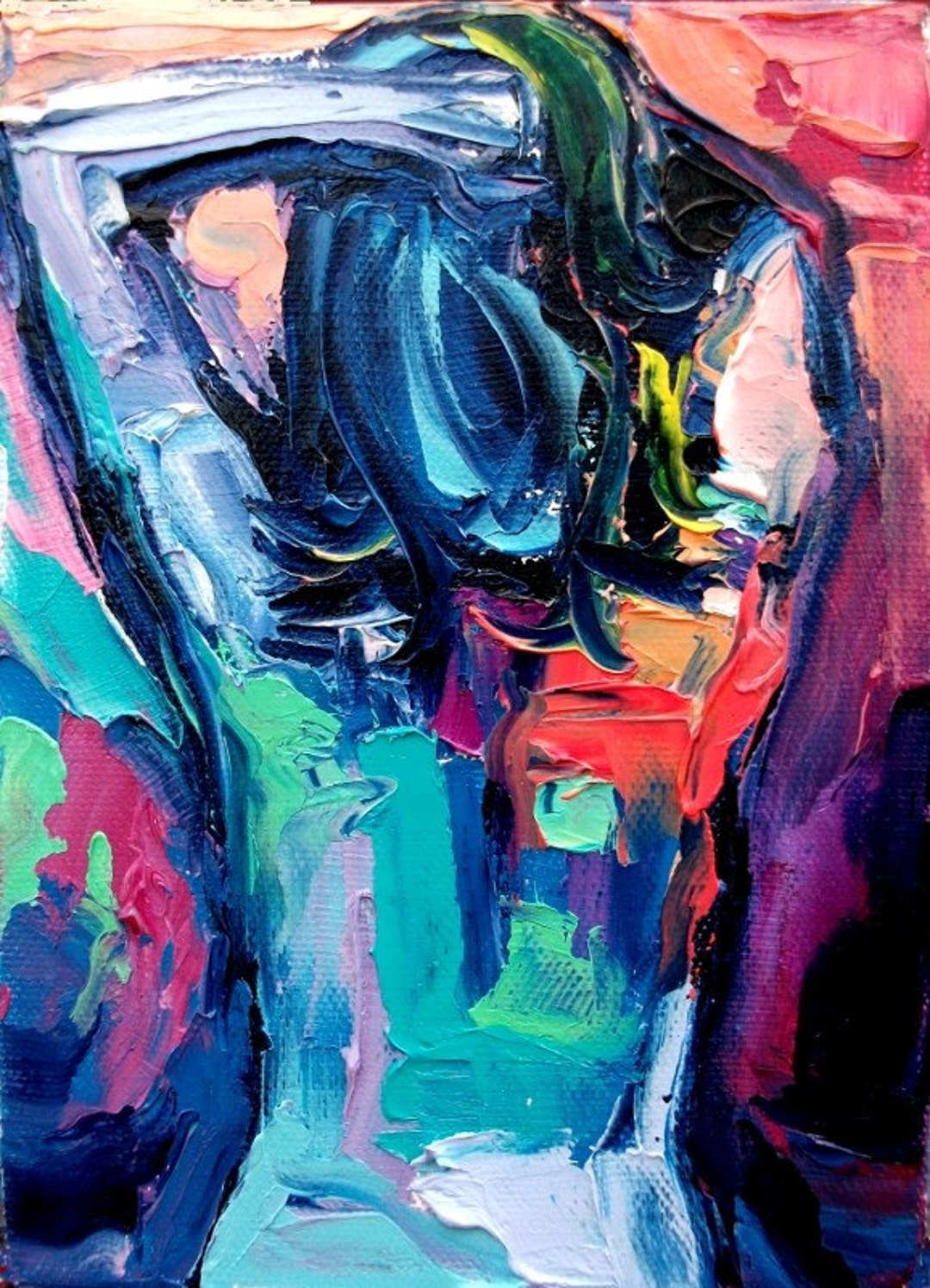 Femme 11 Large 18x24 Abstract Nude Print Reproduction By Aja Etsy
