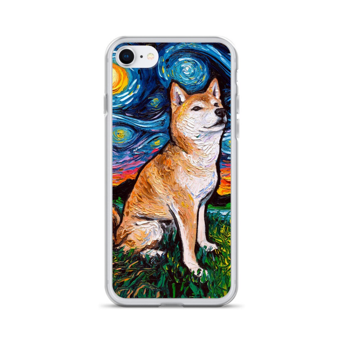 Shiba Inu 2 Dog Starry Night Iphone Case Dog Lover Phone - Etsy