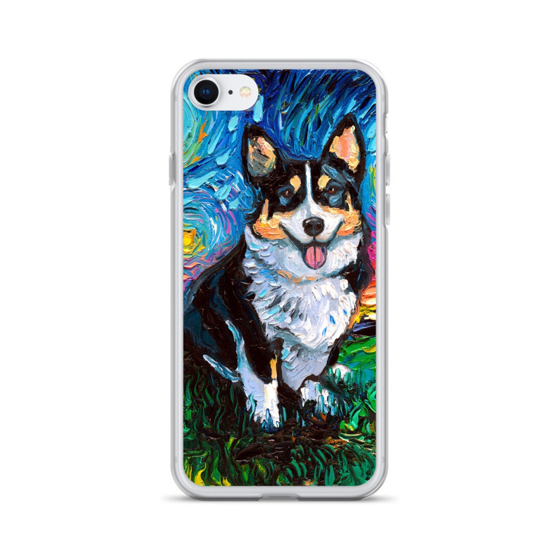 Tricolor Corgi Night Iphone Case Dog Lover Phone Protector - Etsy
