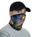 Jurassic Starry Night Dinosaur Extinction Asteroid Art Face Mask, Face ...