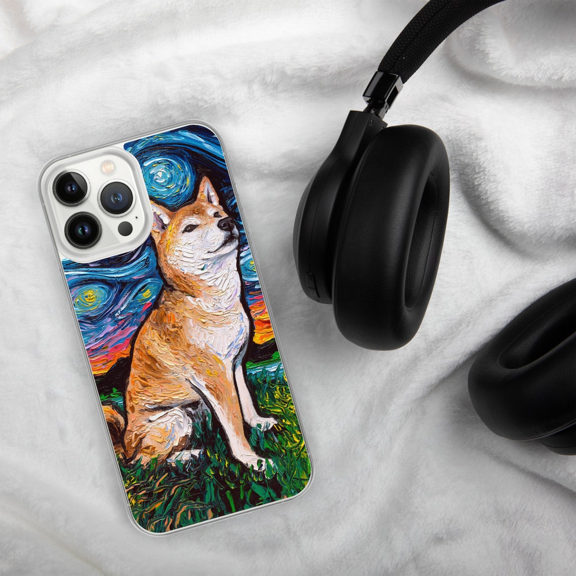 Shiba Inu 2 Dog Starry Night Iphone Case Dog Lover Phone - Etsy
