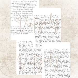 Vintage Script 1960's NYC Broadway Letters, Antique Junk Journal ...