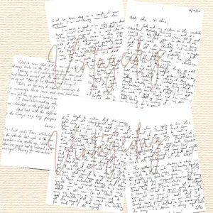 Vintage Script 1960's NYC Broadway Letters, Antique Junk Journal ...