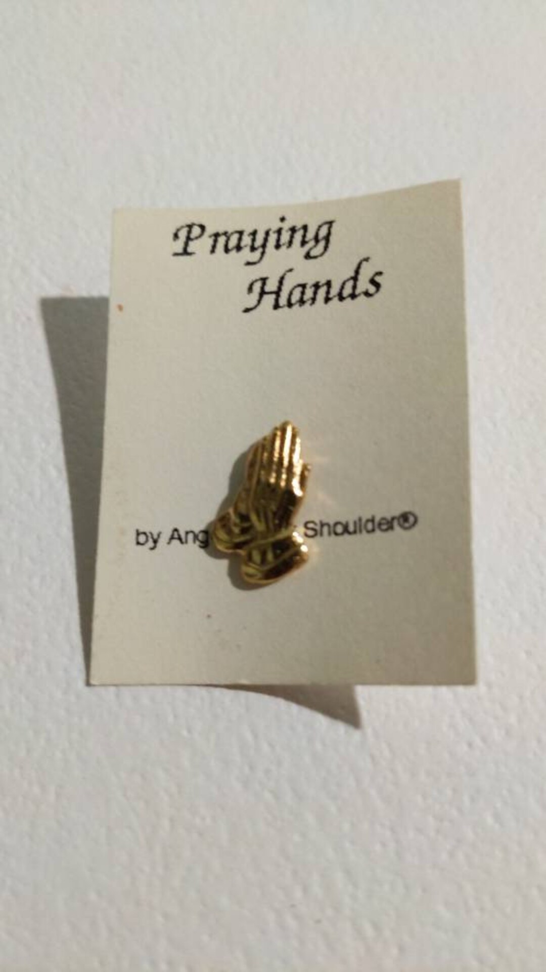 Praying Hands Gold Tone Tack Pin Vintage New Gift - Etsy