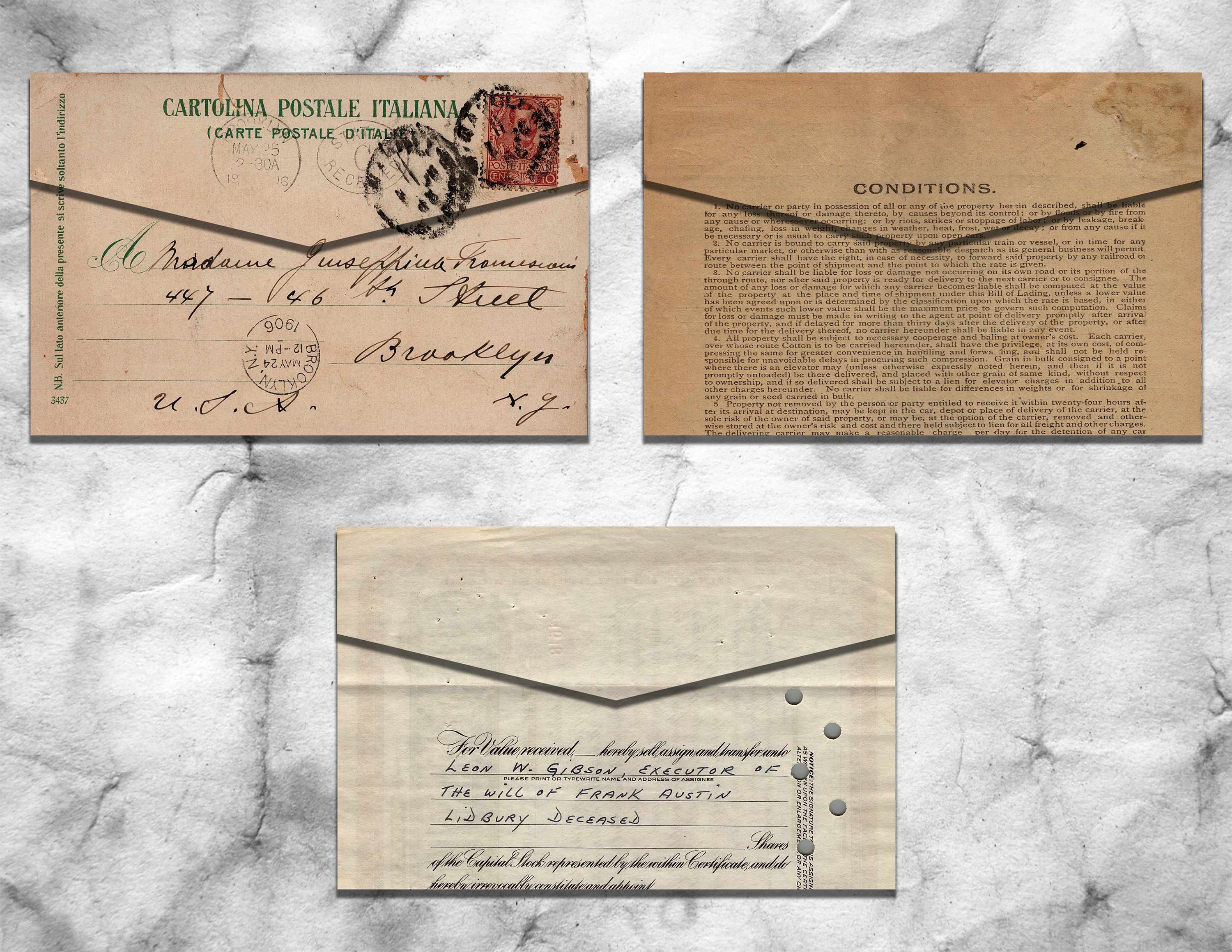 Vintage Railroad First Stamp Cover Printable Envelopes Digital Ephemera ...