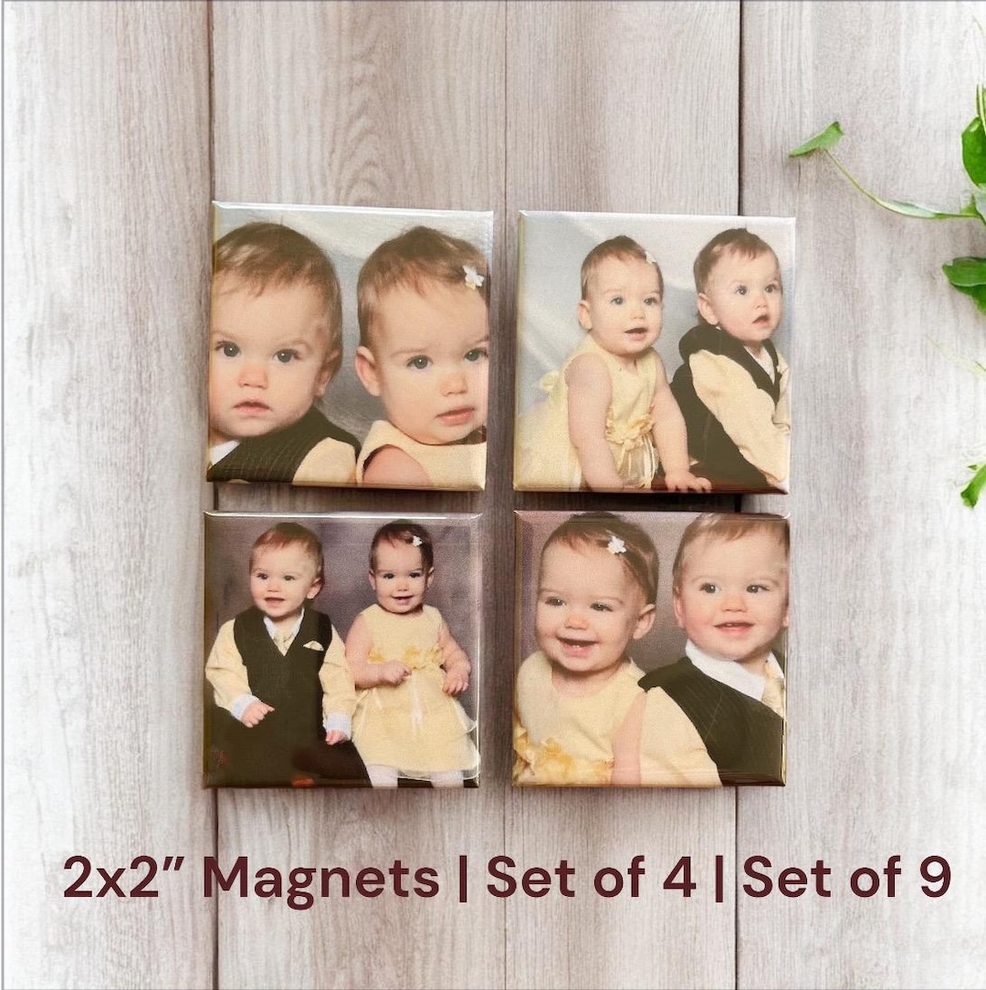 Custom Photo Magnets: 2x2" Personalized Keepsake Fridge Decor - Etsy