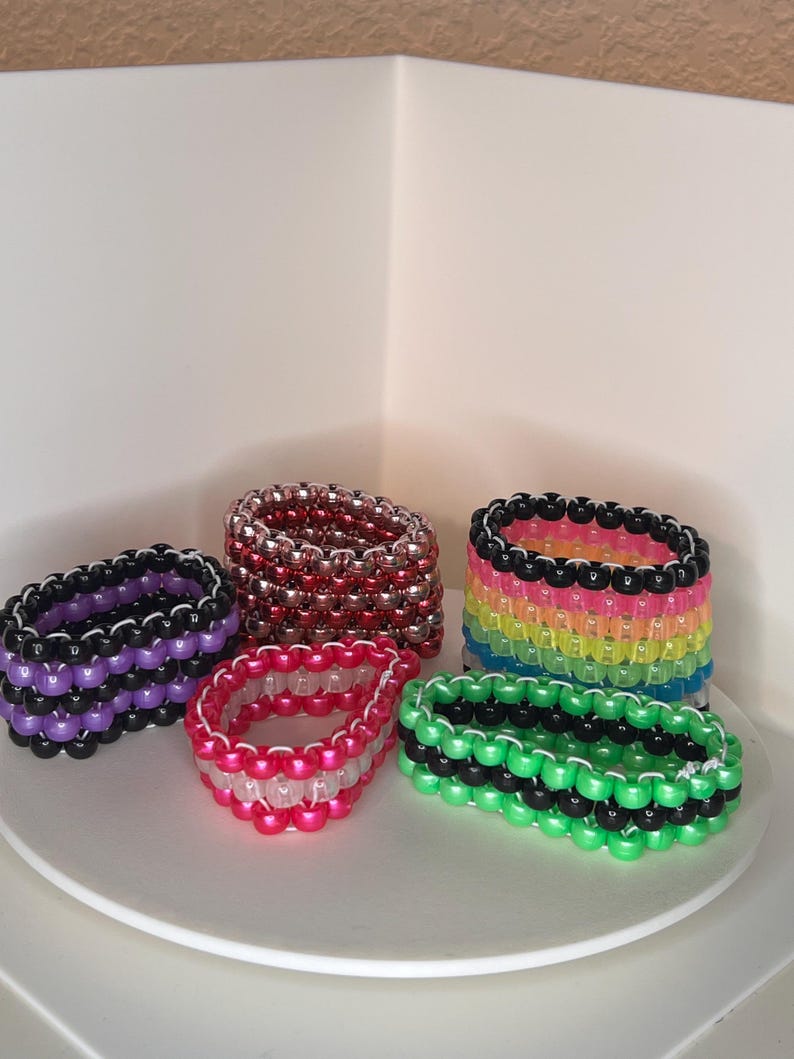 Beaded Peyote Kandi Cuff - Etsy