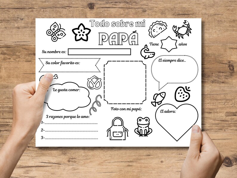 Spanish Fathers Day Coloring Page, Feliz Dia De Los Padres, Regalos ...