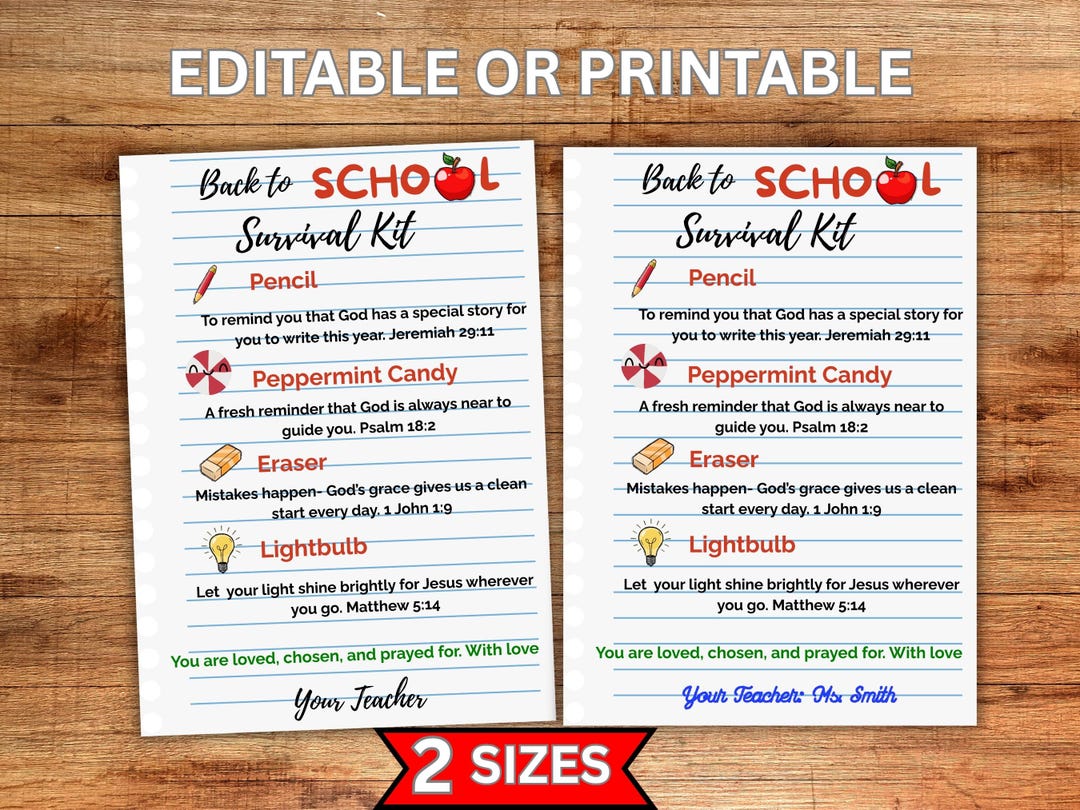 Christian Teacher Back to School Tags, Christian Back to School ...