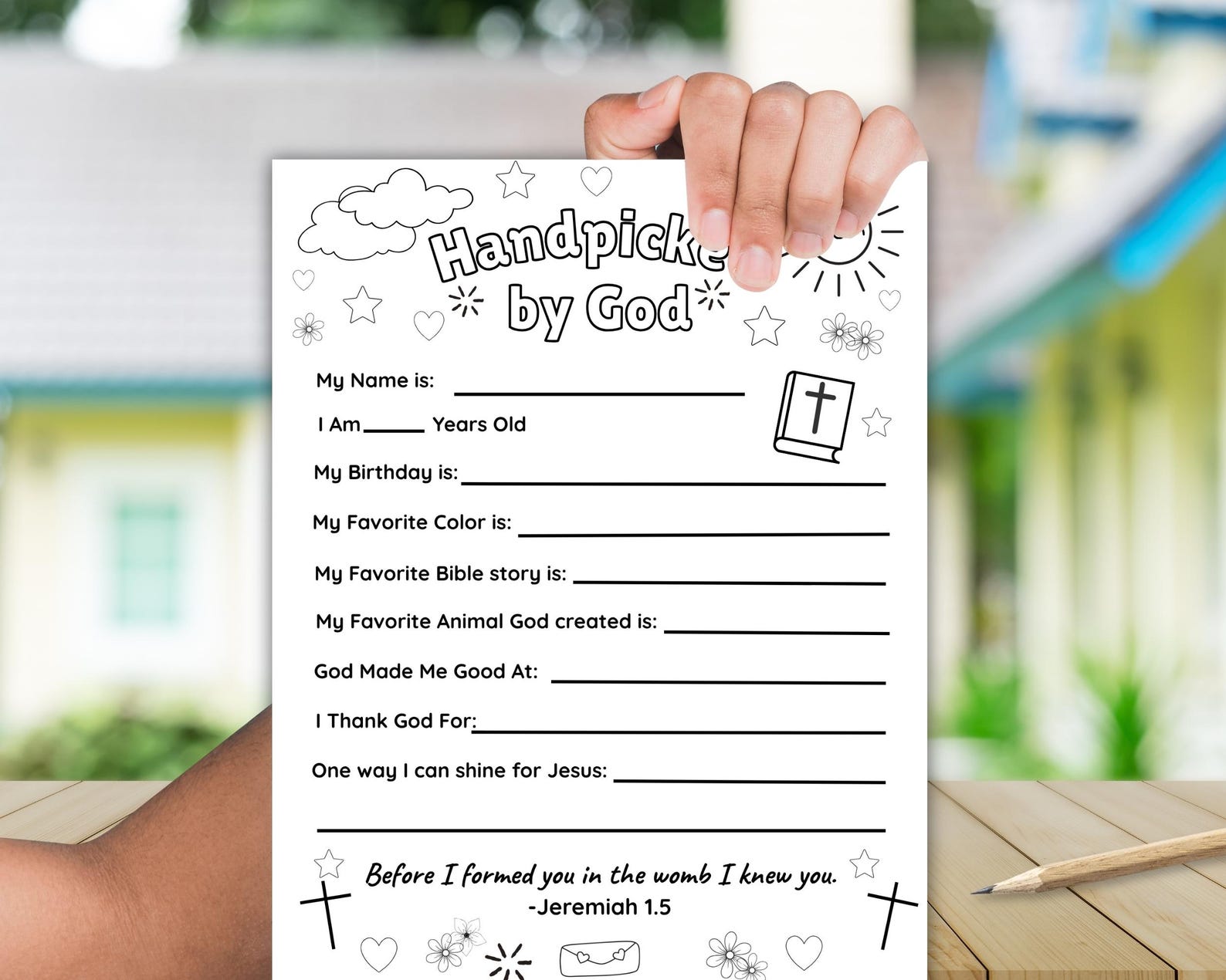 All About Me Christian Printable, Christian Crafts Sunday School ...