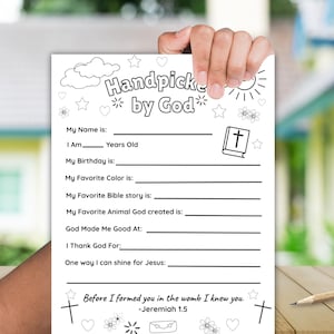 All About Me Christian Printable, Christian Crafts Sunday School ...
