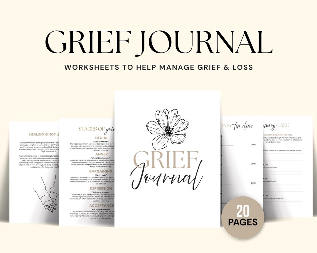 Grief Journal Gift, Grief Journal Mom, Grief Journal for Loss, Dad ...