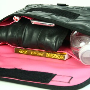 Recycled Bike Tube Purse W/ Pink Interior - Etsy