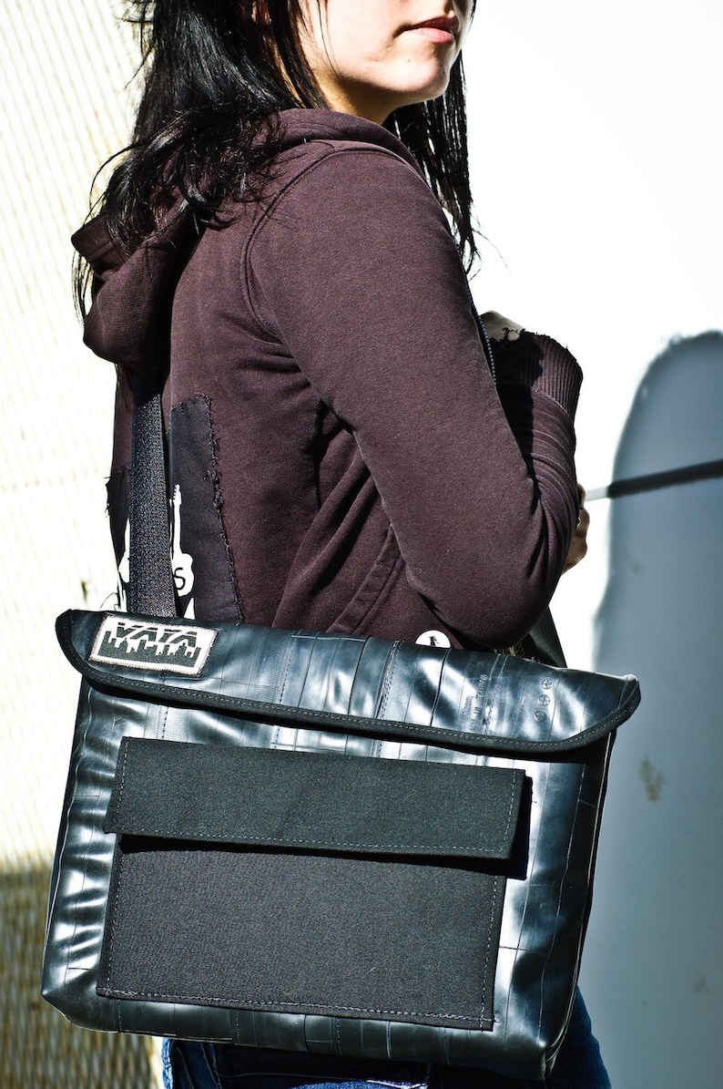 Recycled Bike Tube Laptop Bag - MacBook (pro) 13in. - Red Interior - Etsy