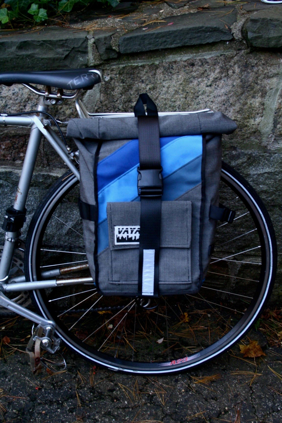 Grey and Blues Pannier Backpack - Etsy