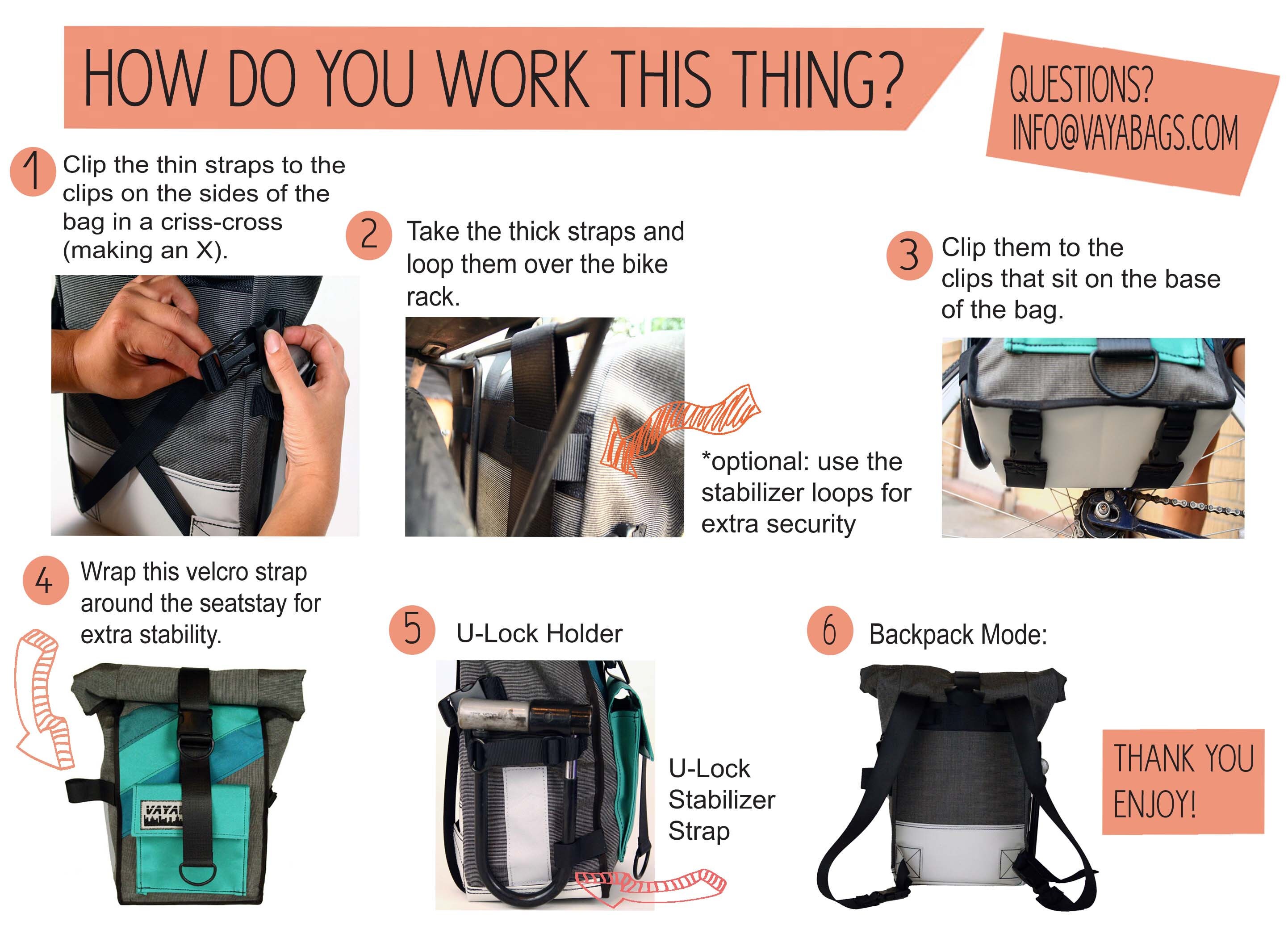 Solid Canvas Pannier/backpack Hybrid - Etsy