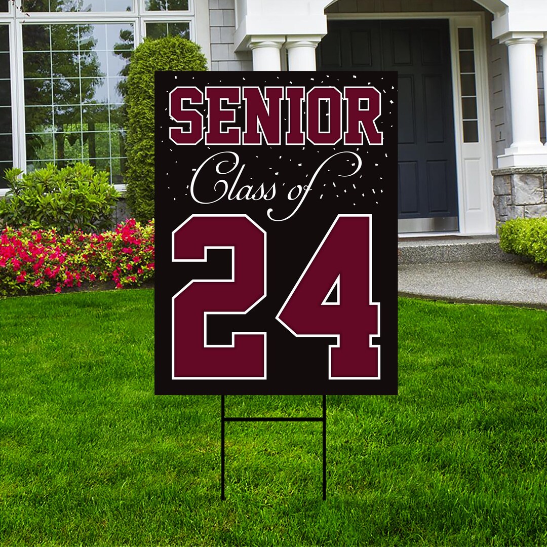 Senior Graduation Yard Sign 2024 Coroplast Grad Sign, Class of 2024 ...