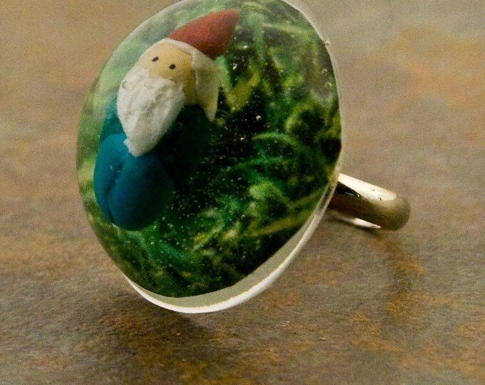 Garden Gnome Ring - Etsy