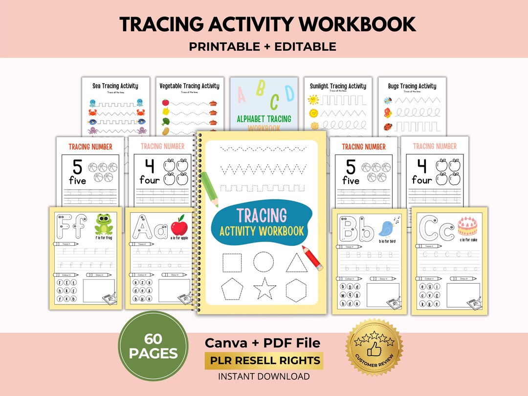 Alphabet Tracing Workbook, Handwriting Practice for Kids Learning to ...