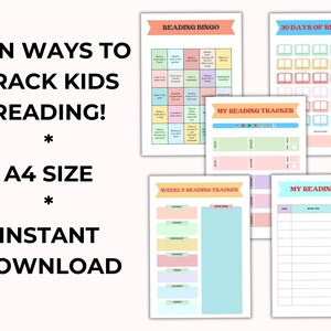 Kids Reading Planner and Journal With PLR Resell Rights, Kids Books ...