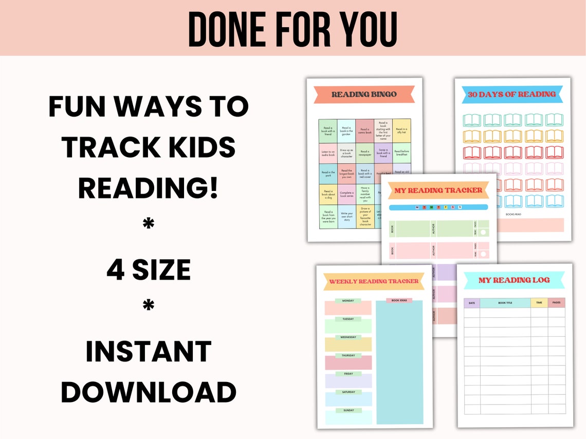 Kids Reading Planner and Journal With PLR Resell Rights, PLR Kids Book ...