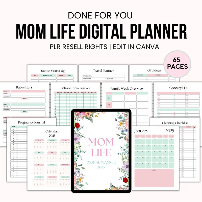 Stay at Home Mom Planner - Etsy