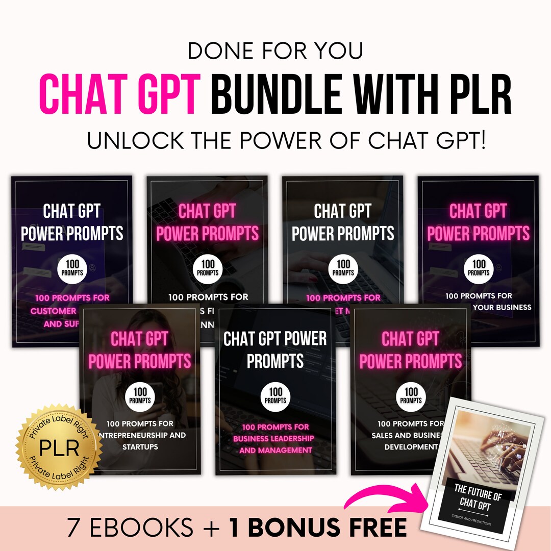 Chatgpt Bundle With Resell Rights PLR, Chatgpt Business Prompts Bundle ...