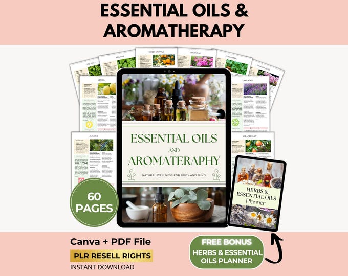 Aromatherapy With Essential Oils - Printable Poster - Digital Download ...