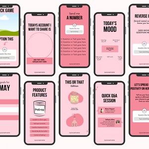 Instagram Engagement Stories Templates With PLR/MRR Resell Rights ...