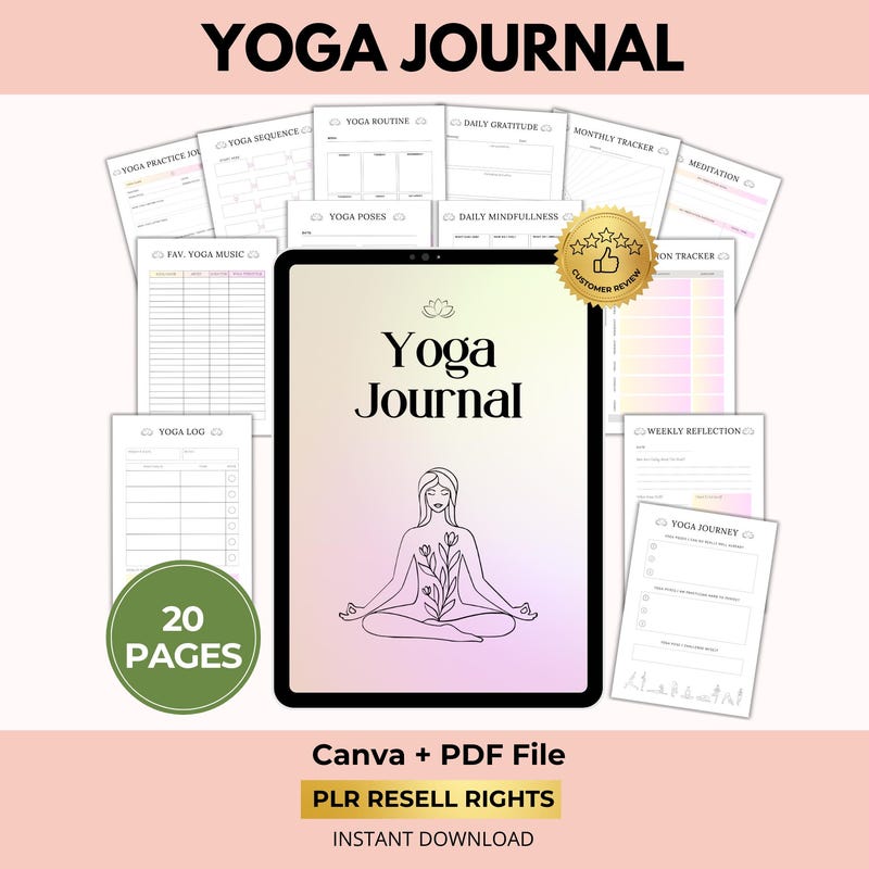 Yoga Journal - Etsy