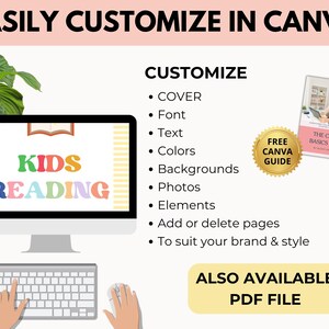 Kids Reading Planner and Journal With PLR Resell Rights, Kids Books ...