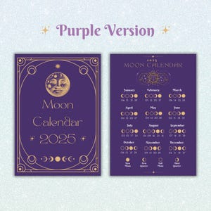 Moon Calendar 2025 With PLR Resell Right, Lunar Calendar Digital, Moon ...