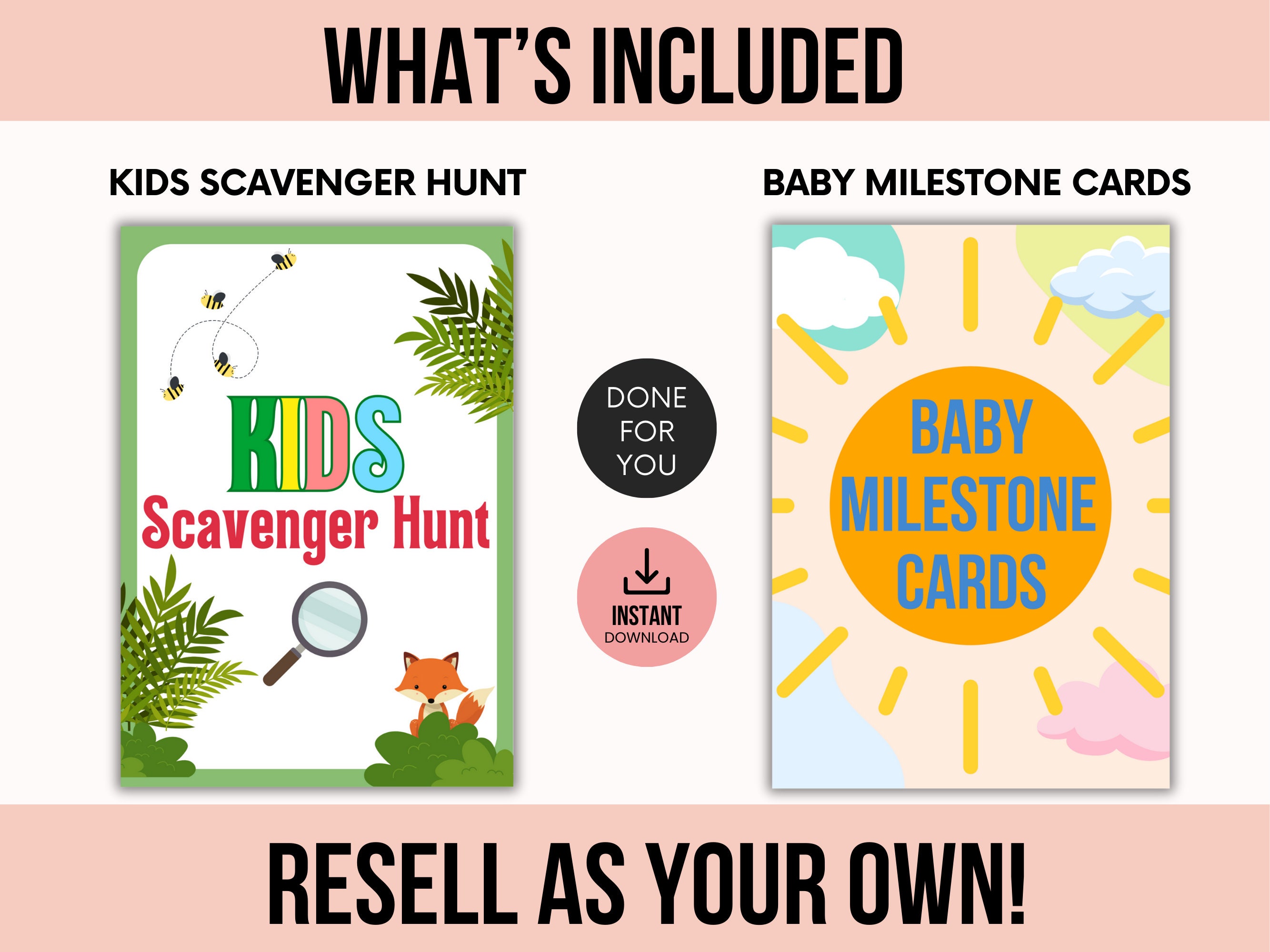 PLR Kids Activities With Resell Rights, Kids Ebook Bundle, PLR Kids Bundle, Activity Kids Pack ...