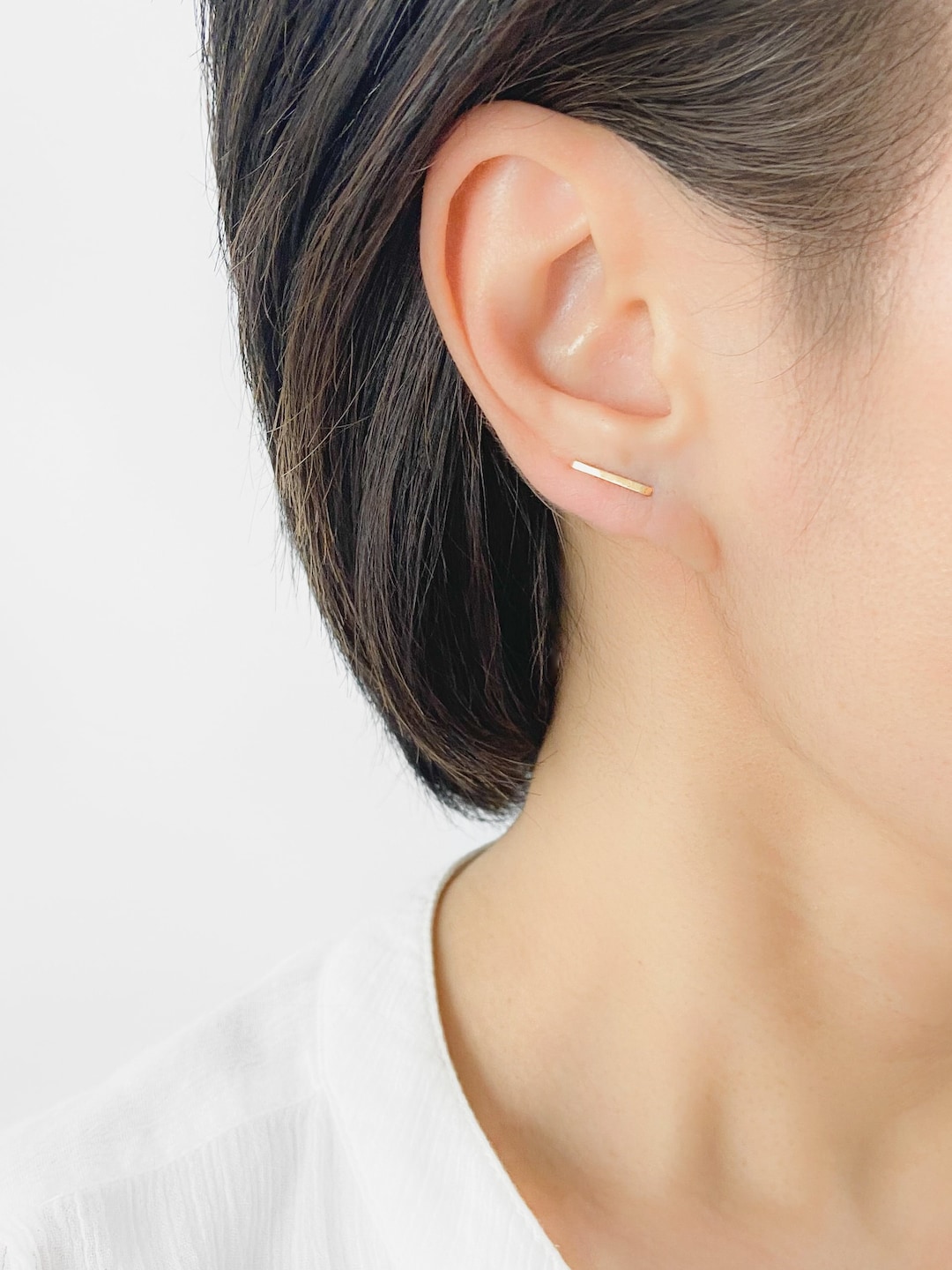 Timeawaysale -heavy Duty Staple Ear Pin - Silver Ear Climber Staple Ear ...