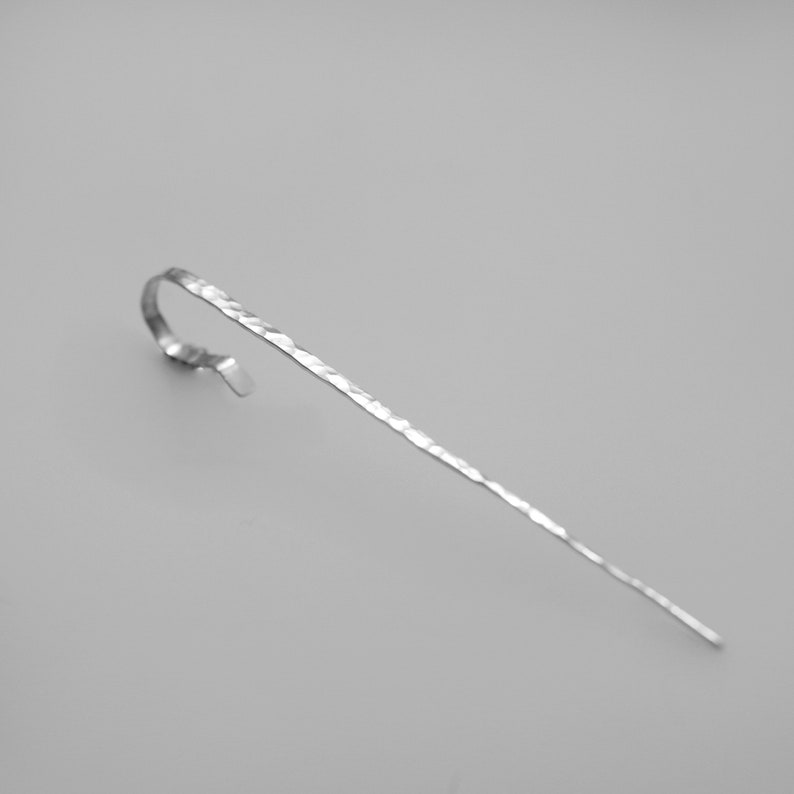 Heavy Duty Hammered Bar Ear Pin - Etsy