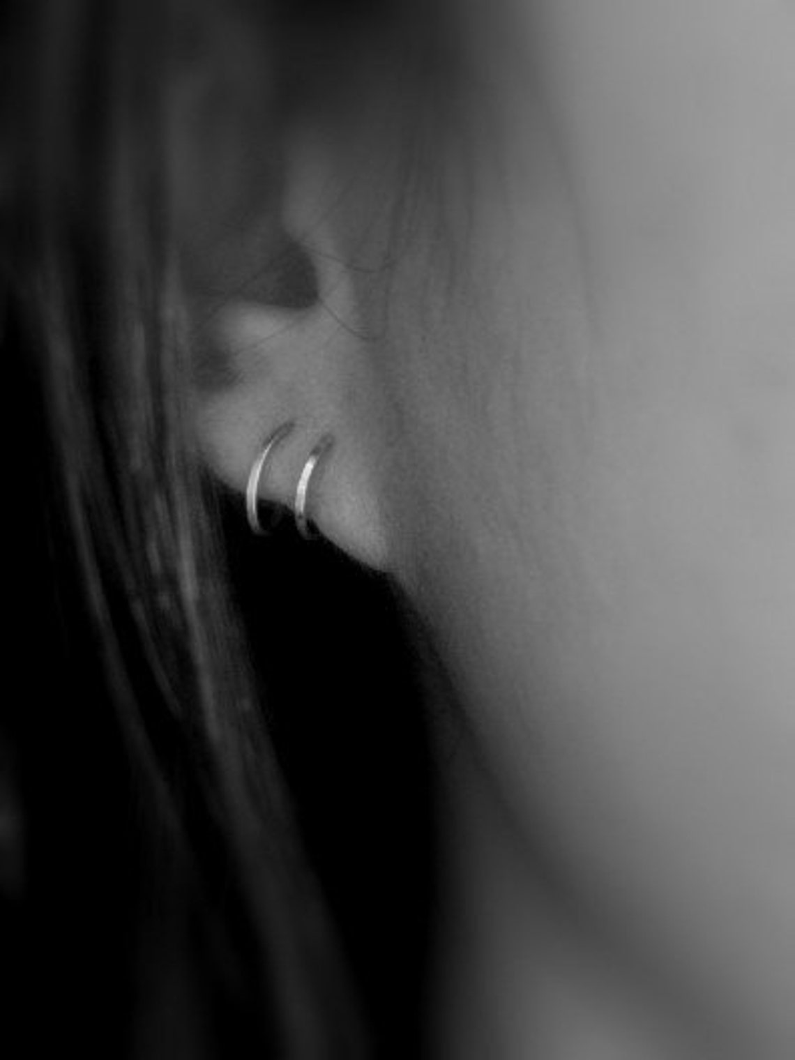 Silver Two-in-one Hoop Spiral Hoops Sterling Silver Spiral - Etsy