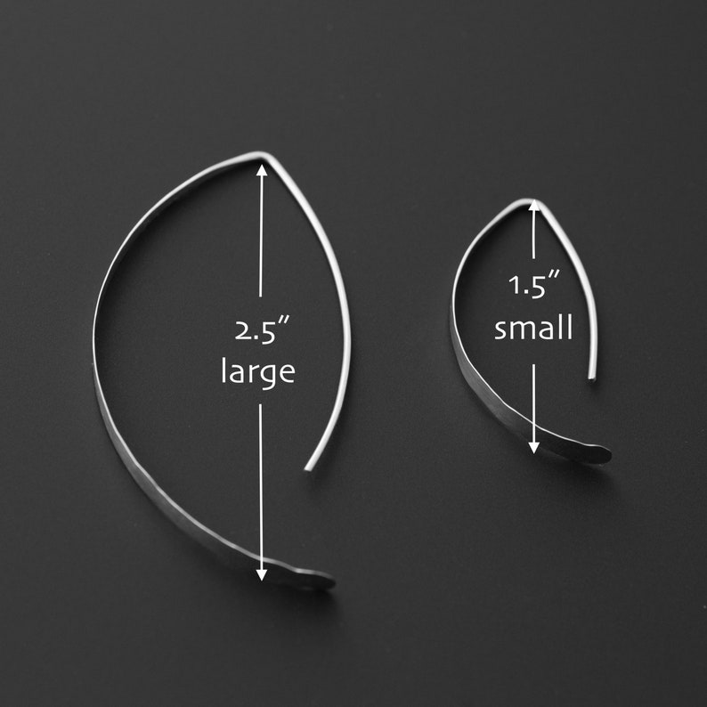 Crescent Moon Earrings half moon hoops moon jewellery | Etsy