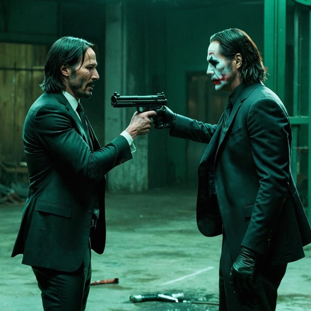 Print Posters of John Wick Vs the Joker Fan Art - Etsy