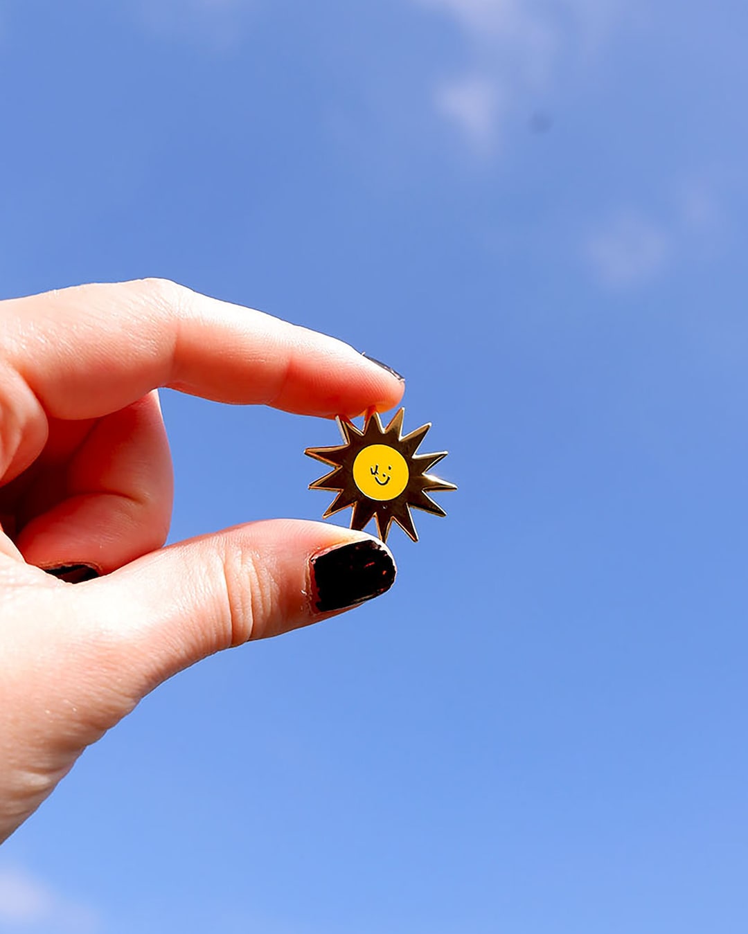 Sunshine Enamel Pin | Hard Enamel Pin | Cute Pin | Shiney Pin | Joyful ...