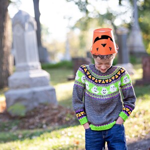 Halloween Sweater Knitting Pattern| Knit a Spooky Sweater With Fair ...