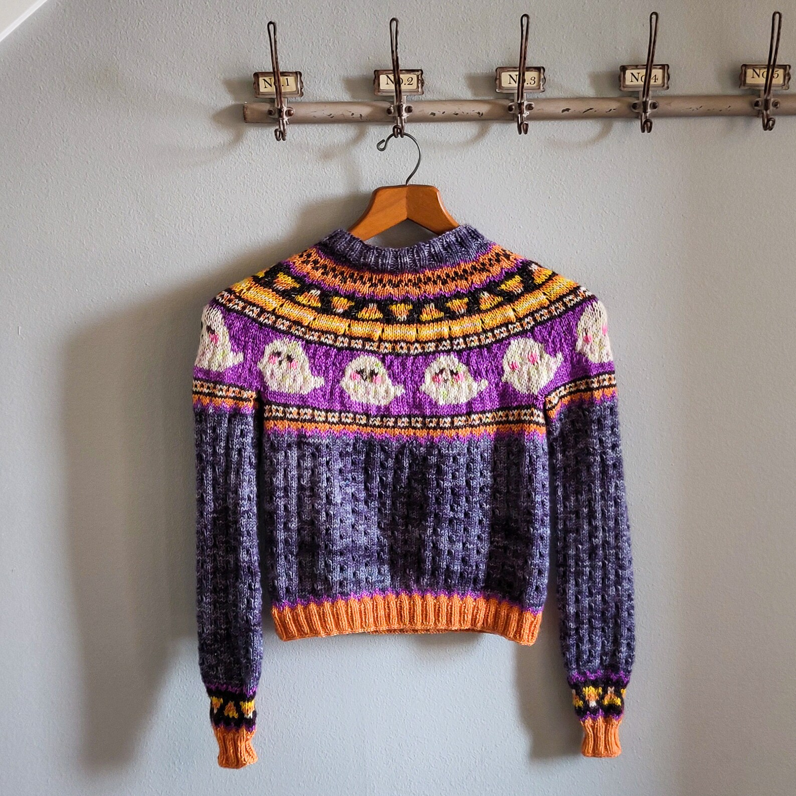 Halloween Sweater Knitting Pattern| Knit a Spooky Sweater With Fair ...