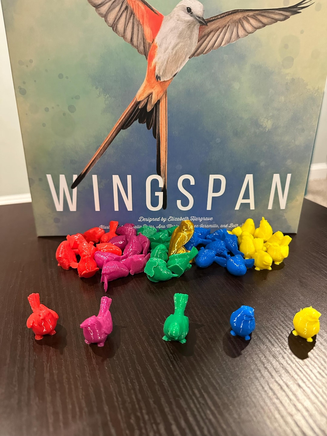 Wingspan Boardgame - Action Markers Upgrade - 3D Printed Birds - Set of ...